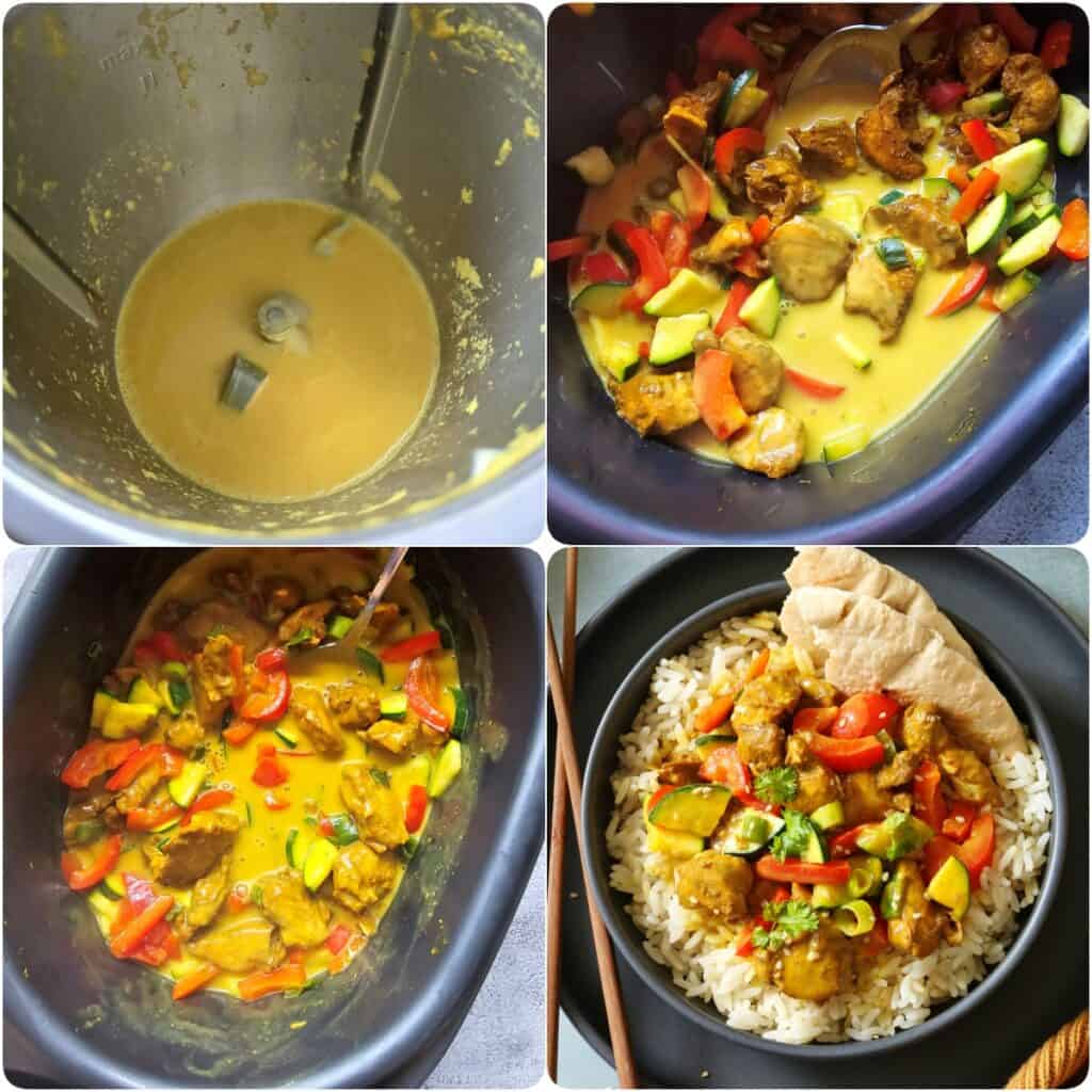 Cremiges Hähnchen Curry - Schnell, einfach und lecker - Thermokoch.de